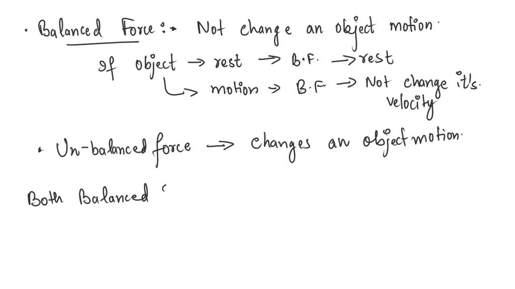 SOLVED: Compare and contrast what happens to an object's motion when ...