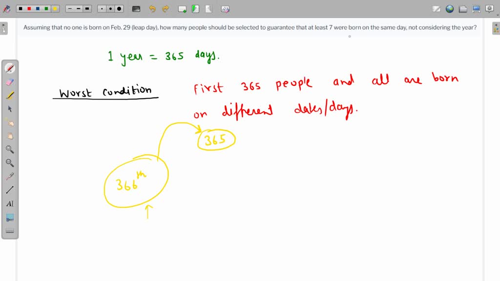 SOLVED: (10 pts) How many people are needed to guarantee that at least ...