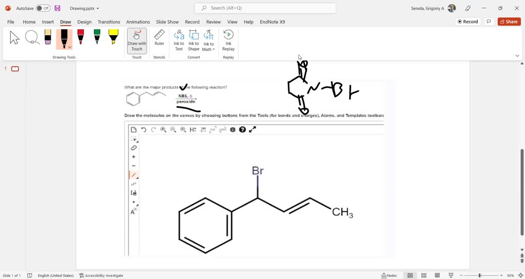 SOLVED: What are the major products of the following reaction? NBS ...