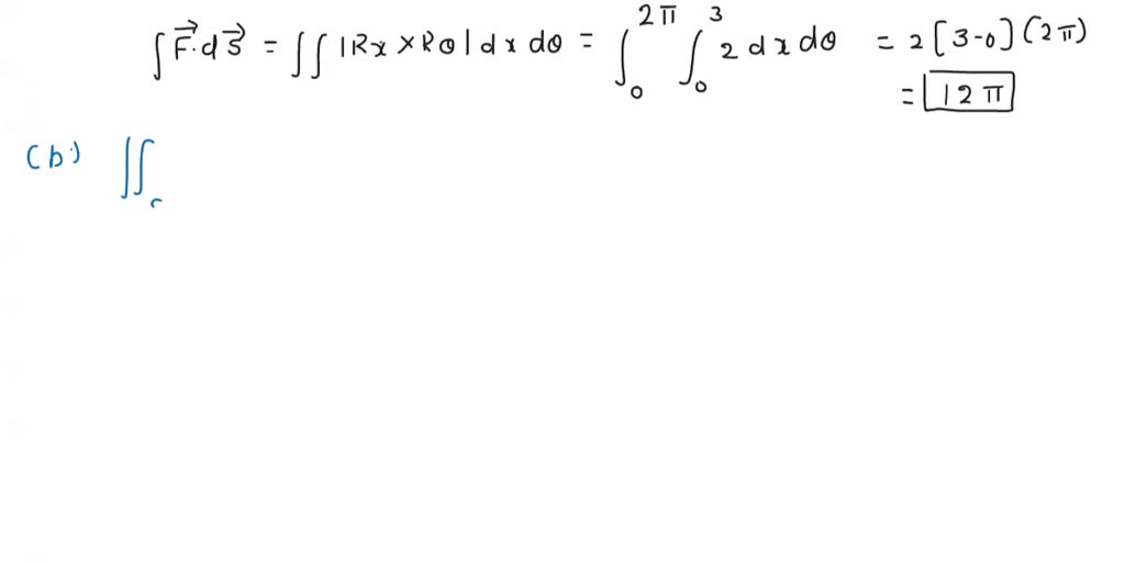 SOLVED: (a) Use surface integral to evaluate the area of the curved ...