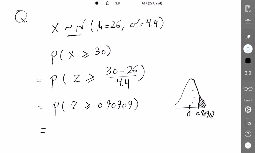SOLVED: Assume that x has a normal distribution with the specified mean and standard deviation ...