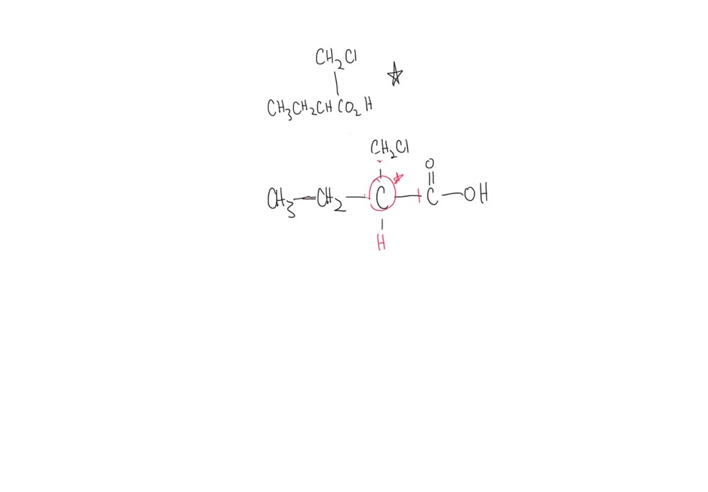 SOLVED: Draw a structural formula of the R configuration of the compound shown below. Show ...