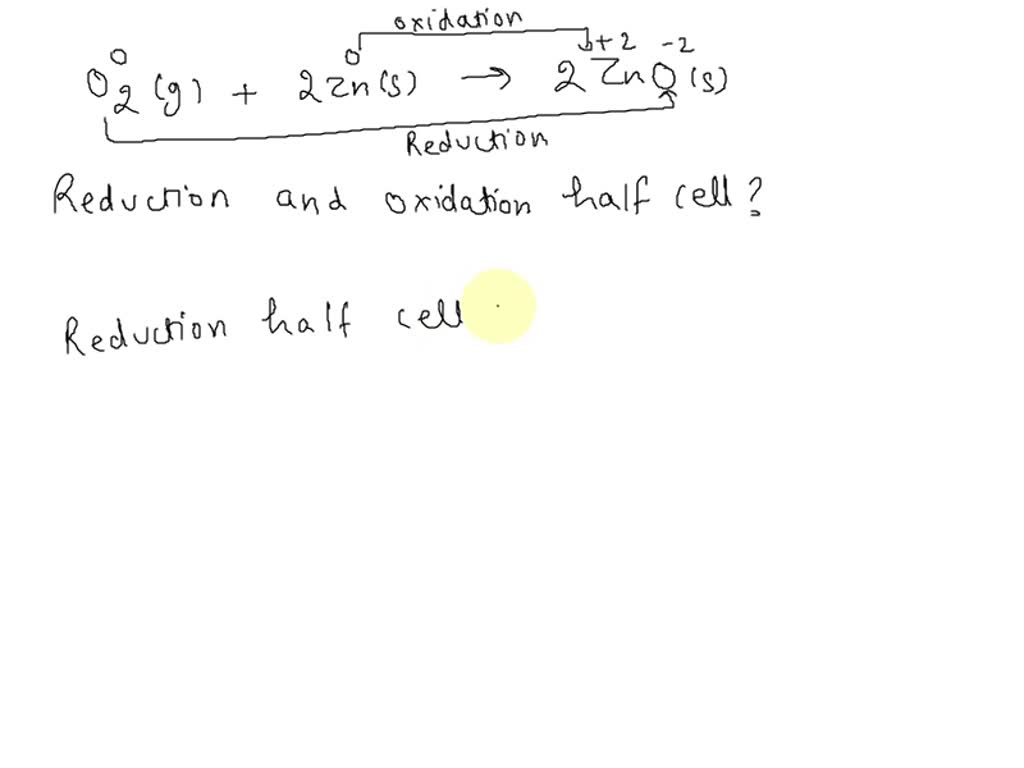 SOLVED: Separate the redox reaction into its component half-reactions ...