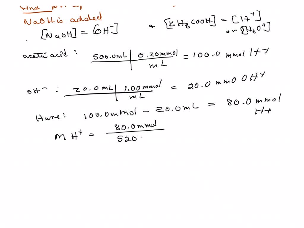 SOLVED: You have 500.0 mL of a buffer solution containing 0.20 M acetic acid (CH3COOH) and 0.30 ...