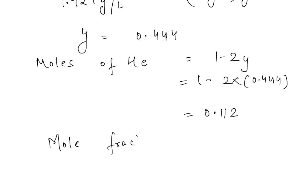 SOLVED: You have an equimolar mixture of the gases SO2 and O2, along with some He, in a ...