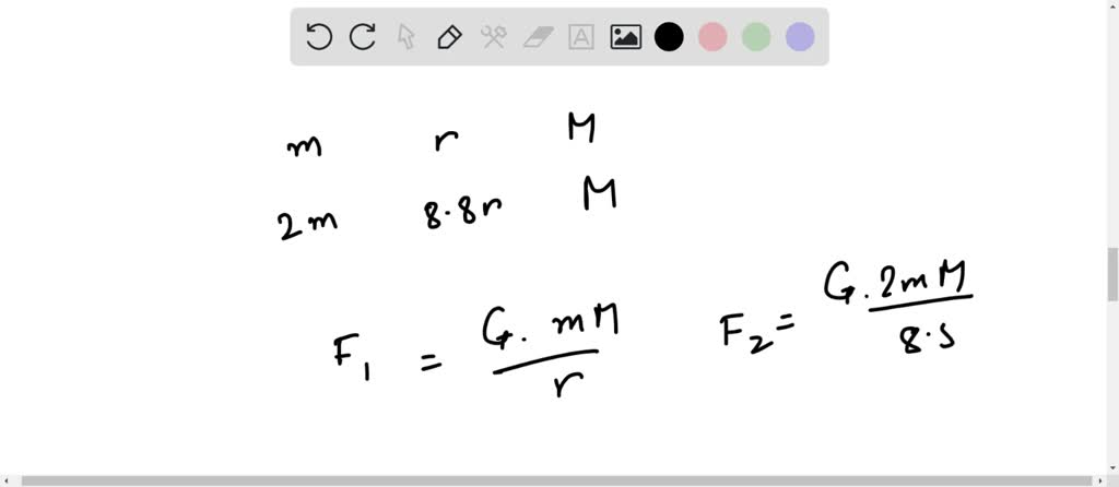 SOLVED: Consider two planets of mass m and 2m, respectively, orbiting the same star in circular ...