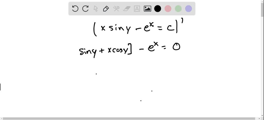 SOLVED: Show that the given relation defines an implicit solution to ... SOLVED: Show that the given relation defines an implicit solution to ...