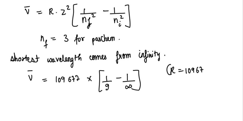 SOLVED: Calculate the wavenumber for the longest and shortest ...