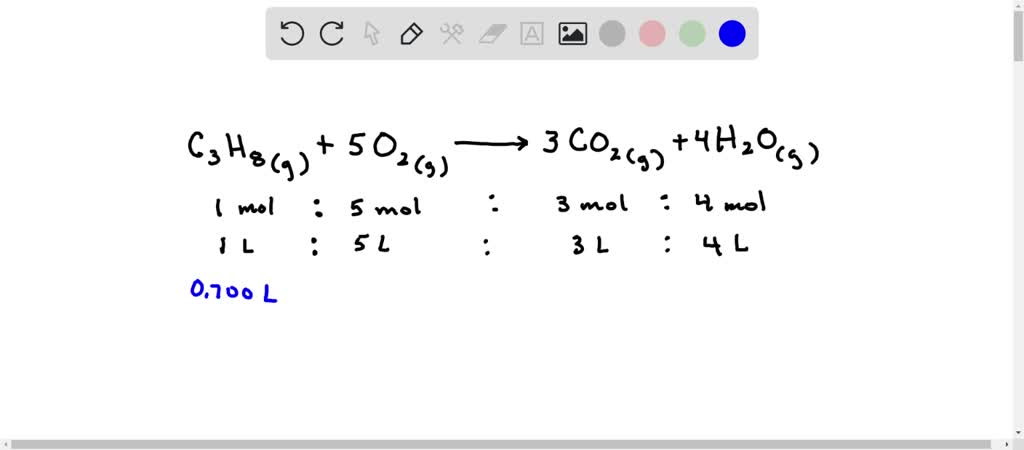 SOLVED: Propane gas (C3H8) burns completely in the presence of oxygen gas (O2) to yield carbon ...