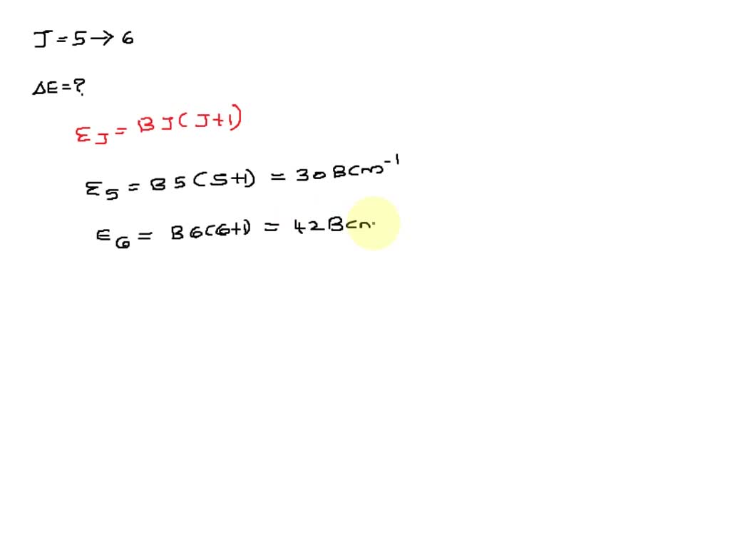 The rotational constant of H35Cl in the rigid-rotor approximation has ...
