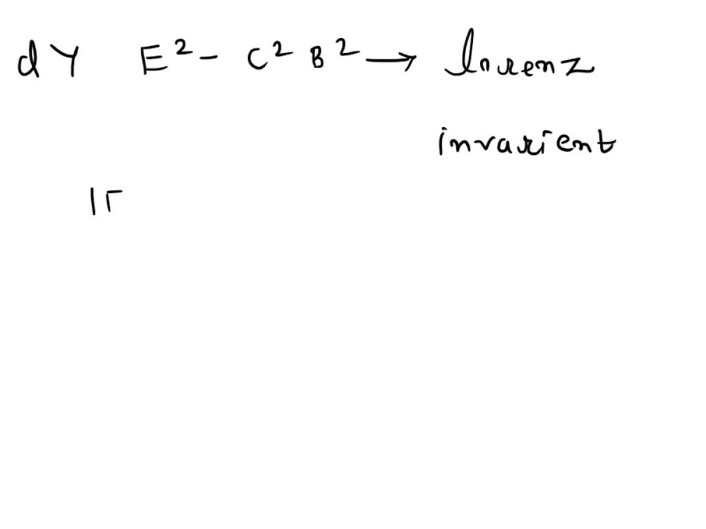 SOLVED: Text: Lorentz Invariance In special relativity, proper time ...