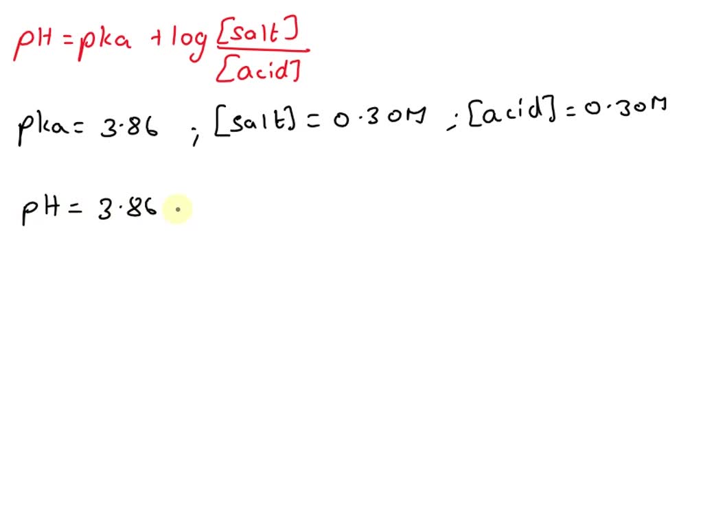 SOLVED: The compound lactic acid has a pka of 3.76. A buffer solution ...