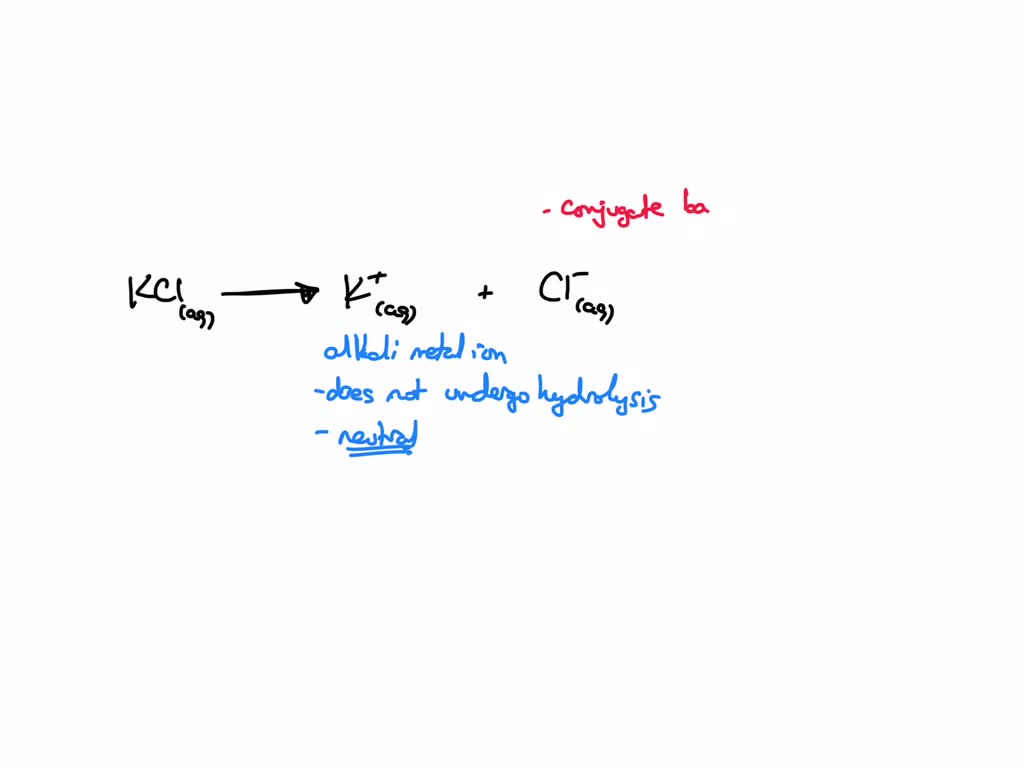 SOLVED: What is the pH of a 8.14x10-4 M KCl solution? (Enter in ...