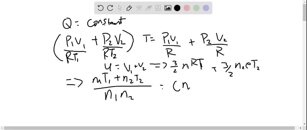 SOLVED: An insulated container of gas has two chambers separated by an insulating partition. One ...