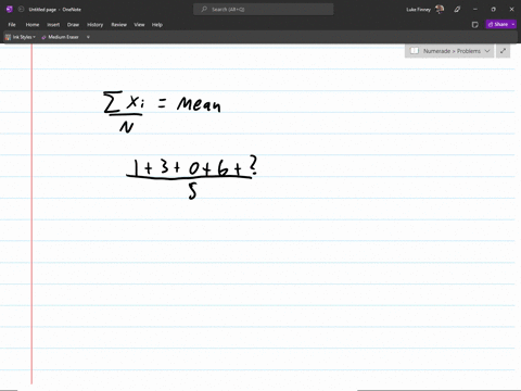 Missing value given the mean You might need: Calculator The...