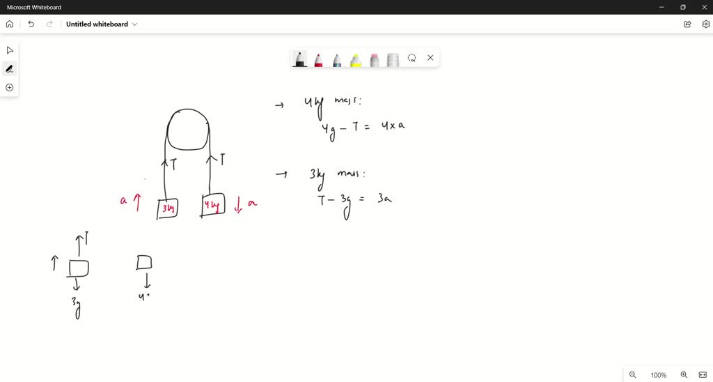 Solved Two Particles A And B Of Masses 4 Kg And 3 Kg Respectively Are