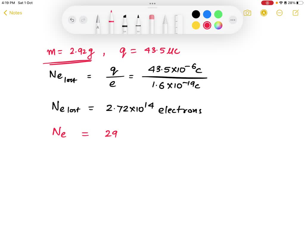 SOLVED: A 2.92 g copper penny has a positive charge of 43.5 Î¼C. What ...