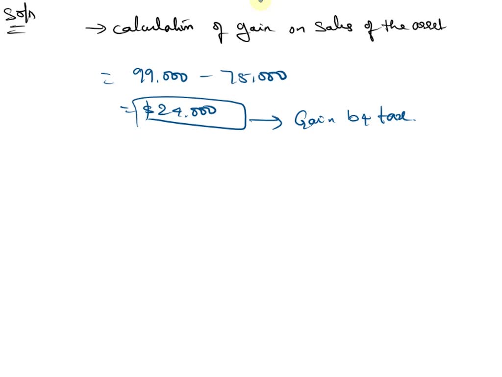 Suppose you sell a fixed asset for 127,000 when its book value is147 ...