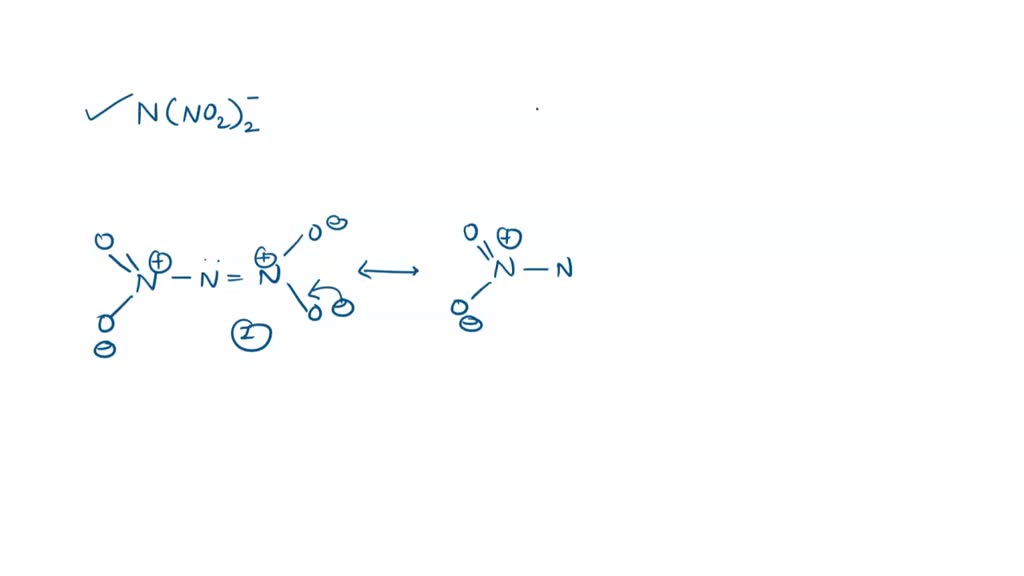 SOLVED: The dinitramide anion [N(NO2l2 was first isolated in 1996. The ...