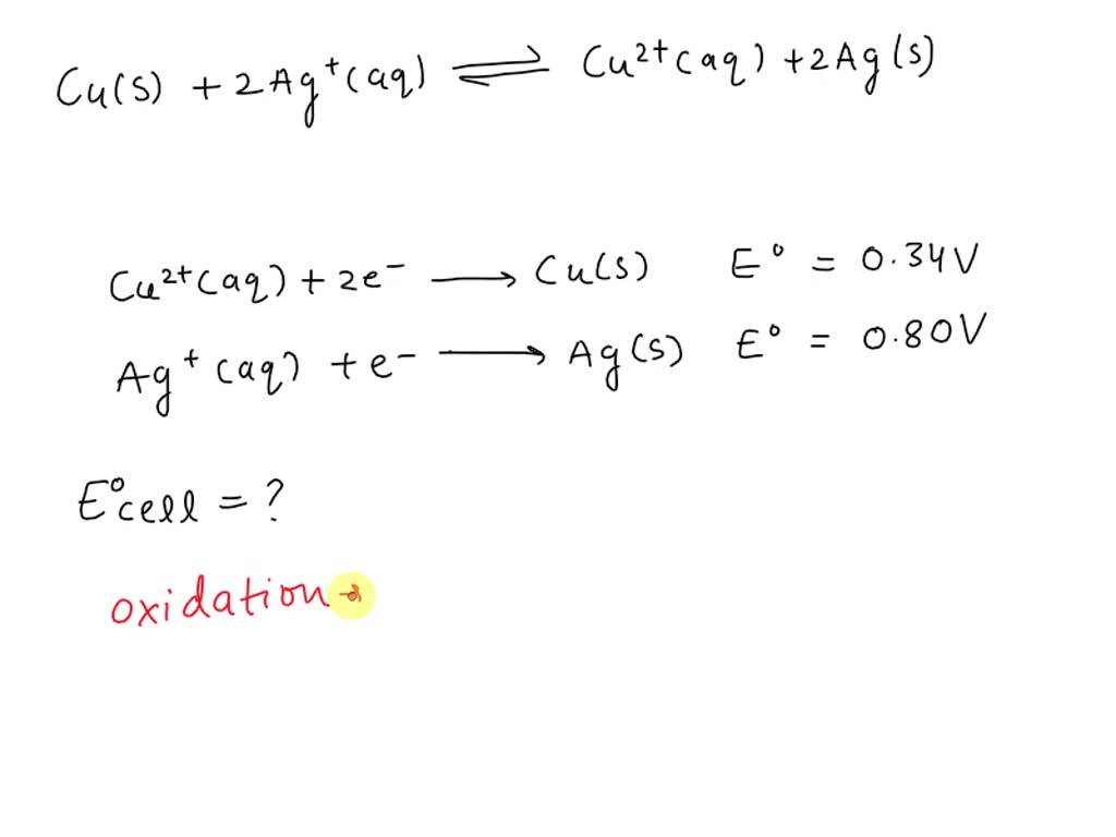 Solved Using The Standard Potentials Calculate The Standard Cell