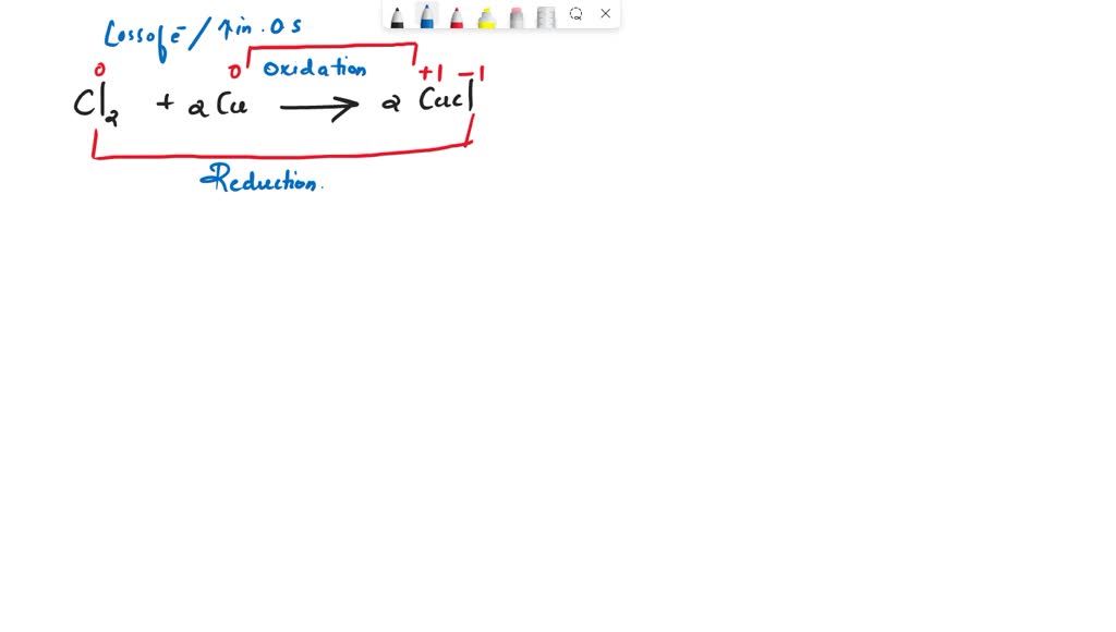 SOLVED: Separate the redox reaction into its component half-reactions ...