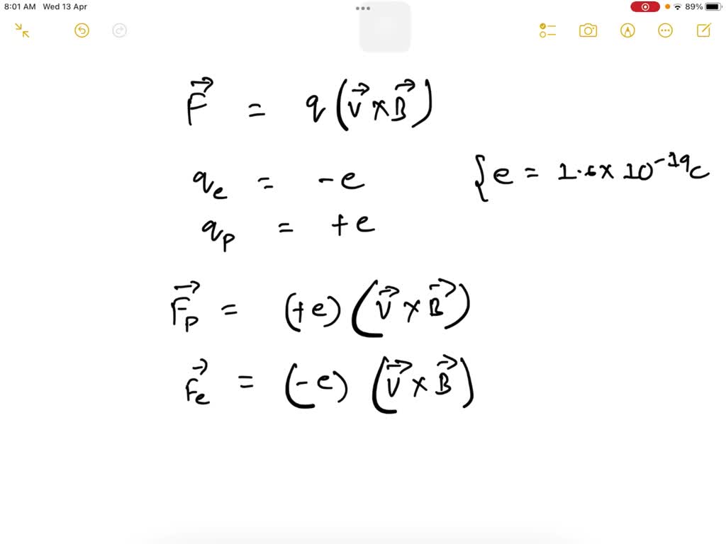 Solved An Electron And A Proton Travelling With The Same Velocity Are