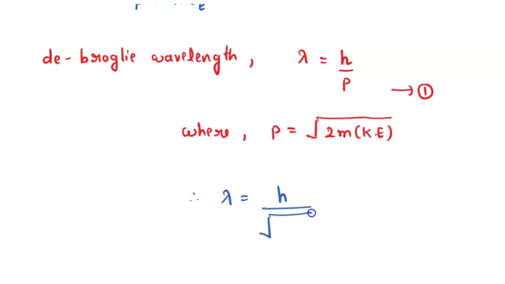 Solved A Proton And An Electron Have Same Kinetic Energy Which One