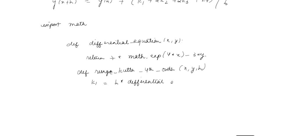 Video Solution 08 03 Runge Kutta Second Order Method For Solving