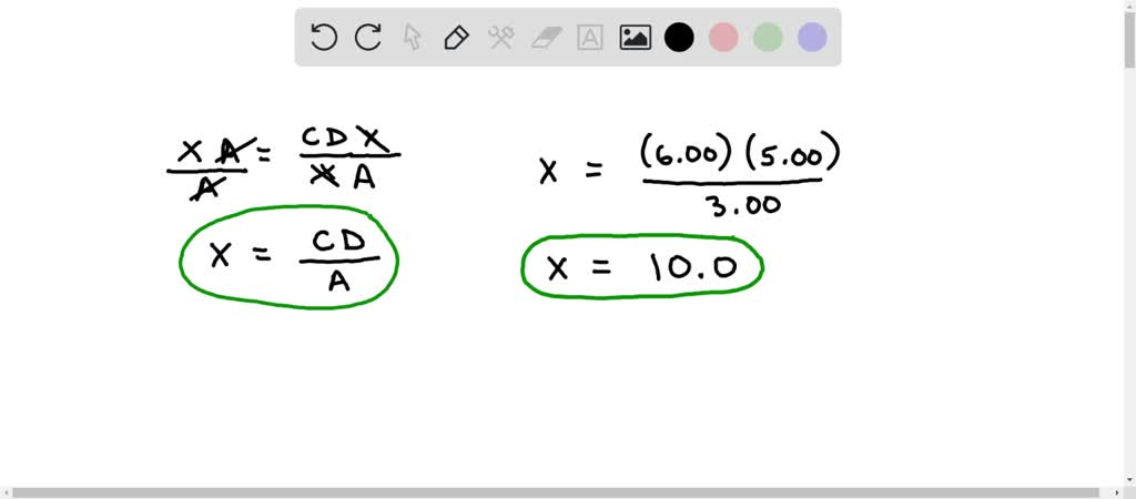 SOLVED: Rearrange the equation to isolate X CD A = X CD X = If C = 5.00 ...