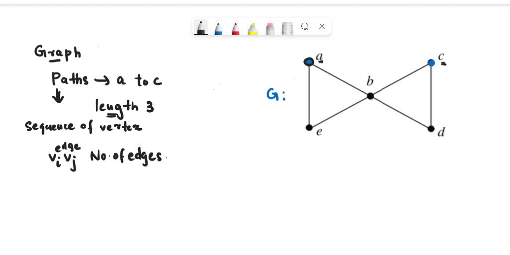 Compute The Number Of Paths Of Length 3 Between Vertices A And C In The