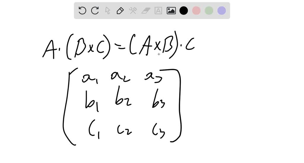 SOLVED: Prove the triple scalar product identity A â‹… (B Ã— C) = (A Ã ...