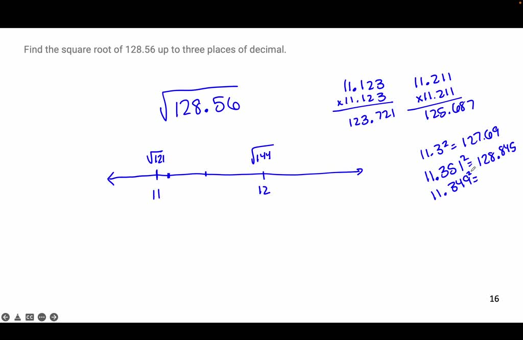 SOLVED Find The Square Root Of 128 56 Upto Three Places Of Decimal SOLVED Find The Square Root Of 128 56 Upto Three Places Of Decimal