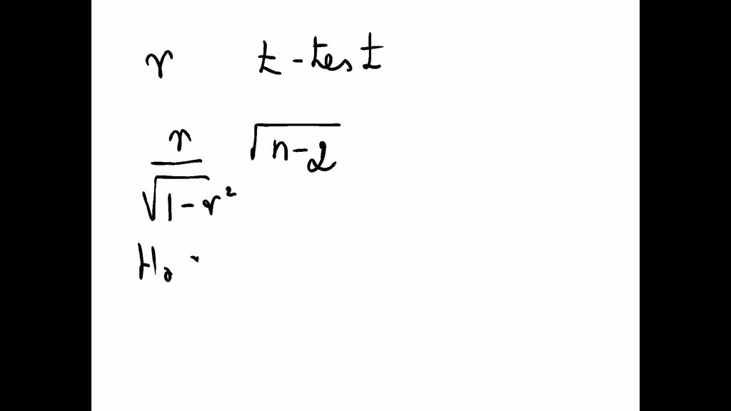 Solved Explain How To Determine Whether A Sample Correlation
