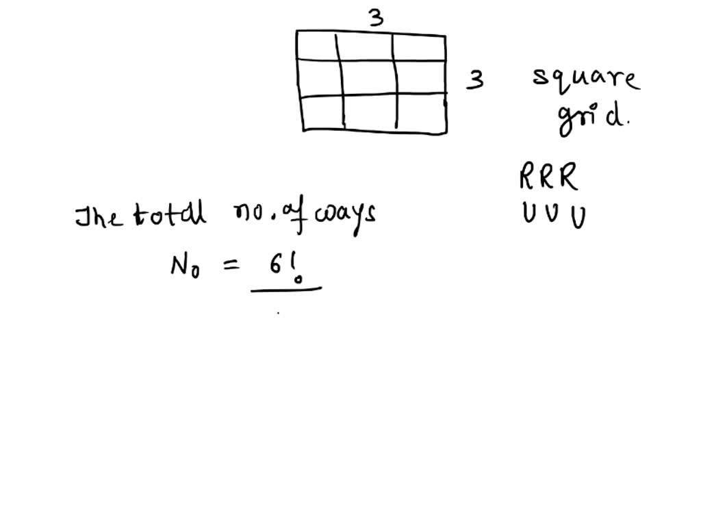 SOLVED: Find the number of lattice paths from (0, 0) to (n, 2n) if we ...