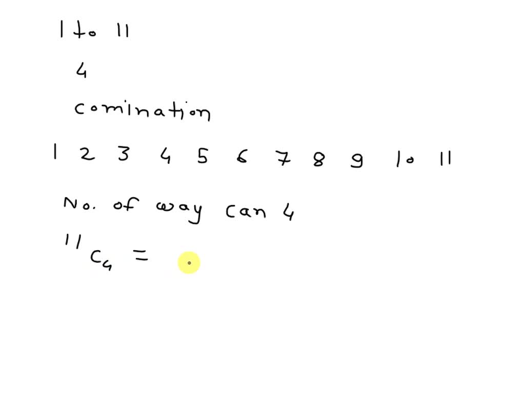 SOLVED: The numbers 1 to 11 are written on identical slips of paper and ...
