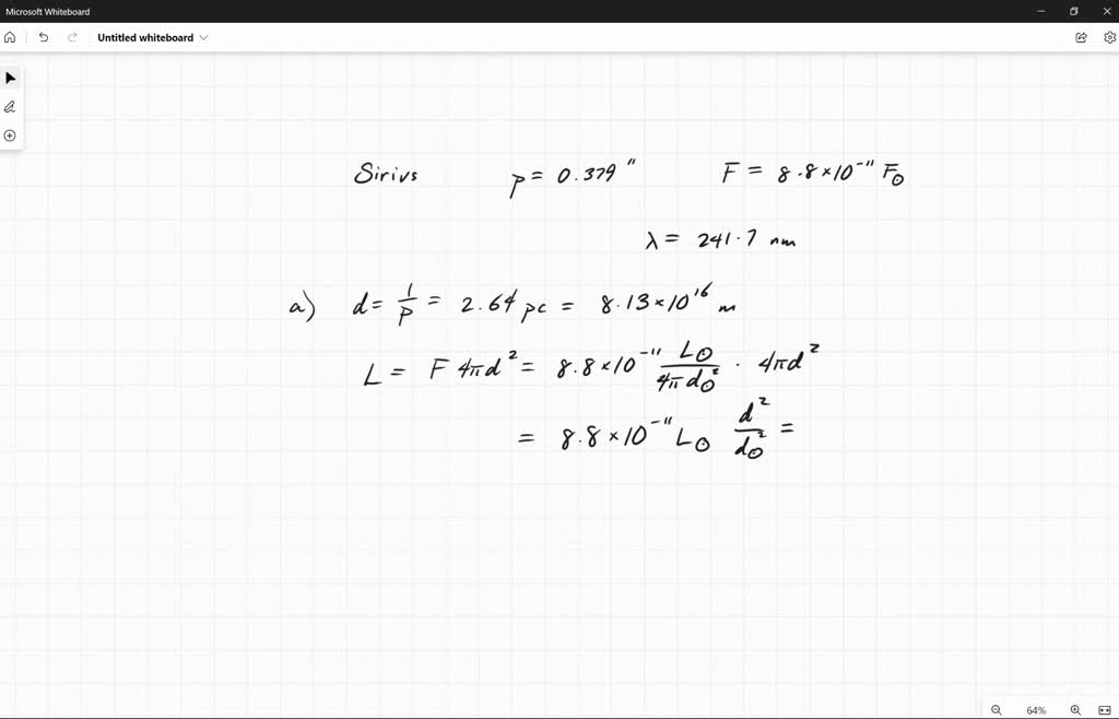SOLVED: The star Sirius has a parallax angle of 0.379 arcseconds and ...