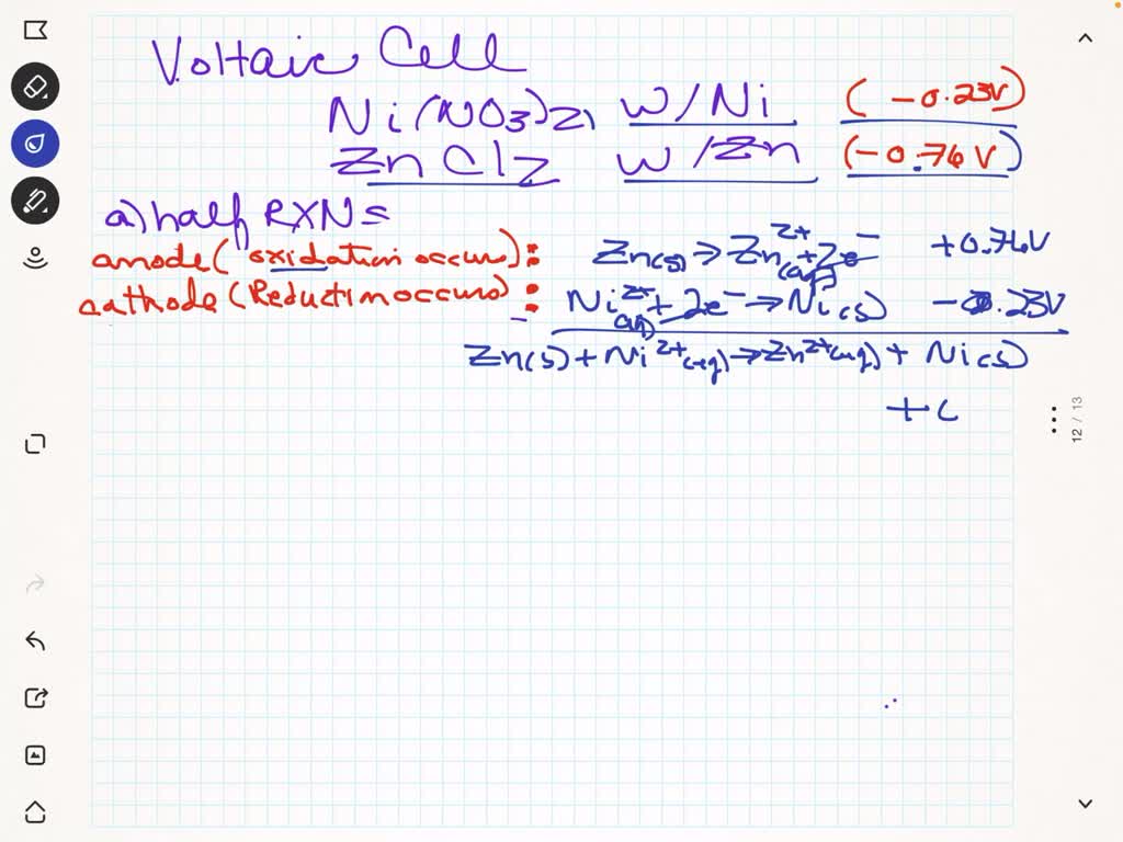 SOLVED: 4. Build a voltaic cell with one beaker containing a solution ...