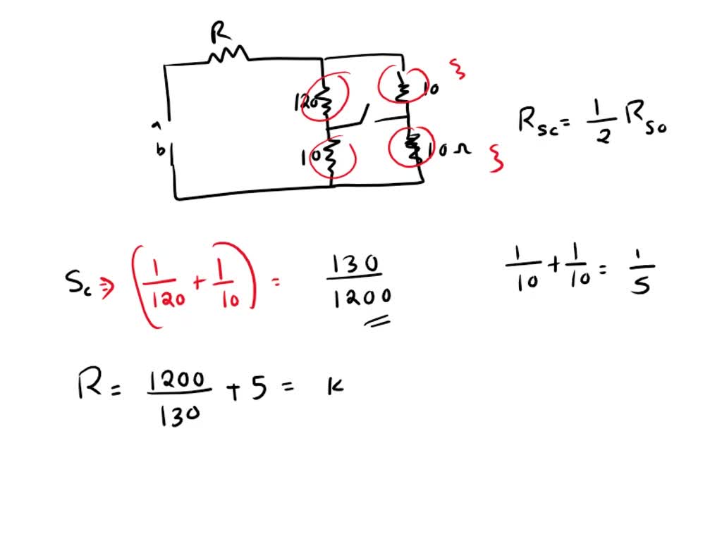 SOLVED: The resistance between points and b in the figure below drops ...