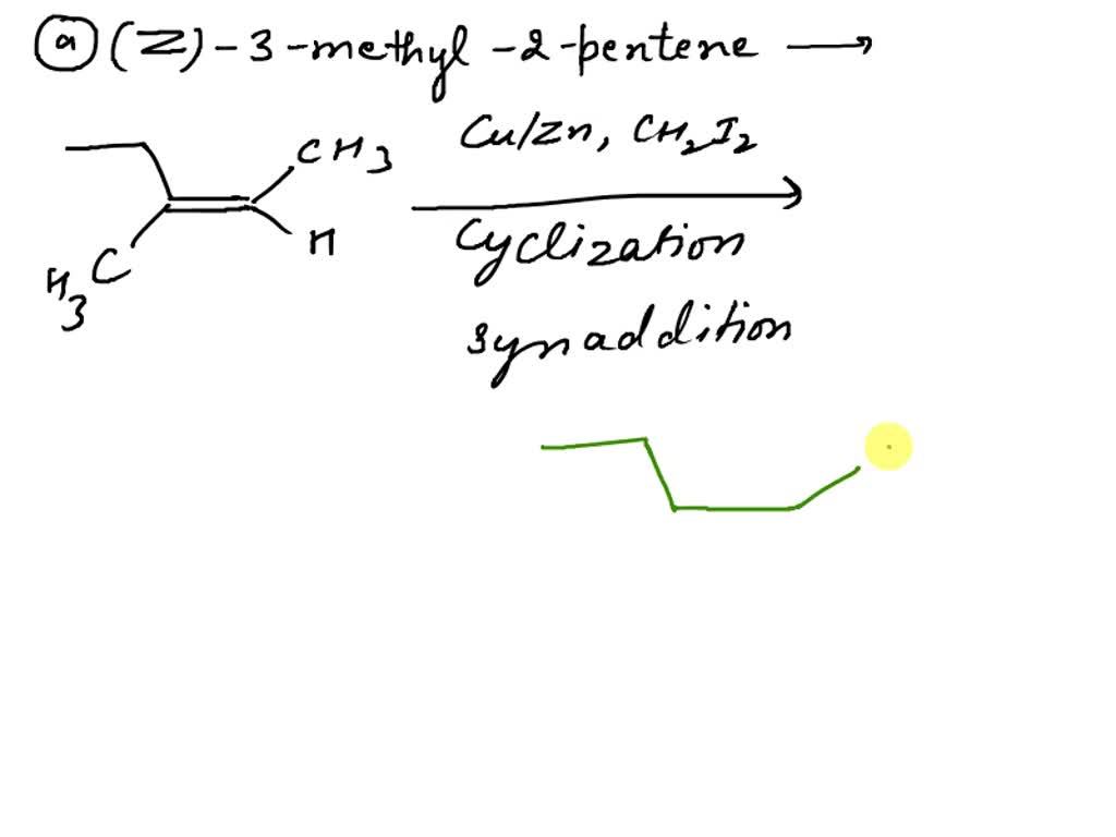 SOLVED: Give the structure of the organic product expected when I2CH2 reacts with each of the ...