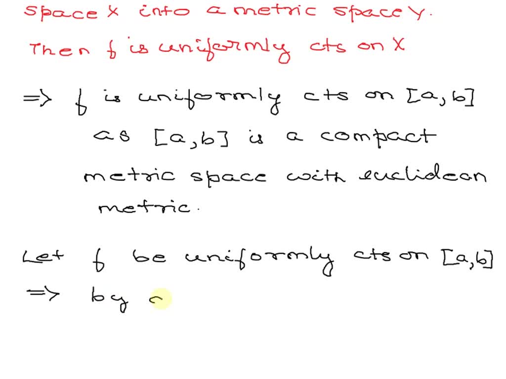 Solved Suppose A Is Bounded And Not Compact Prove That There Is A Function That Is Continuous