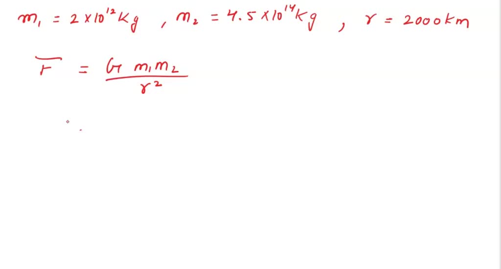 SOLVED: Two stars are a distance of 100,000 meters apart. Each star has ...