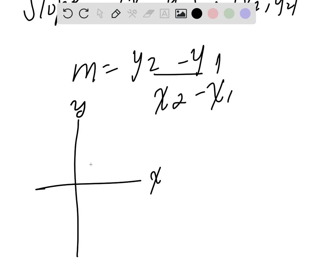SOLVED: Choose the formula for finding the slope m of a nonvertical line that contains the two ...