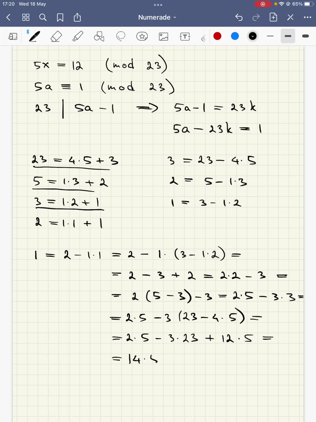 Solved Solve The Following Linear Congruence Equations 2lx 12 Mod 54 Find The Set Of All R