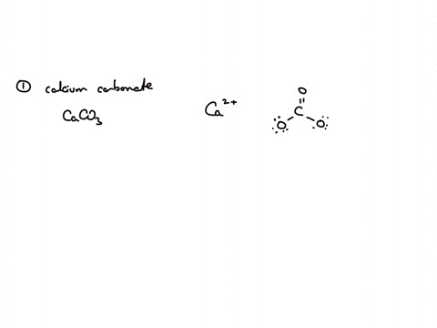 Lewis Dot Structure Of Calcium Carbonate