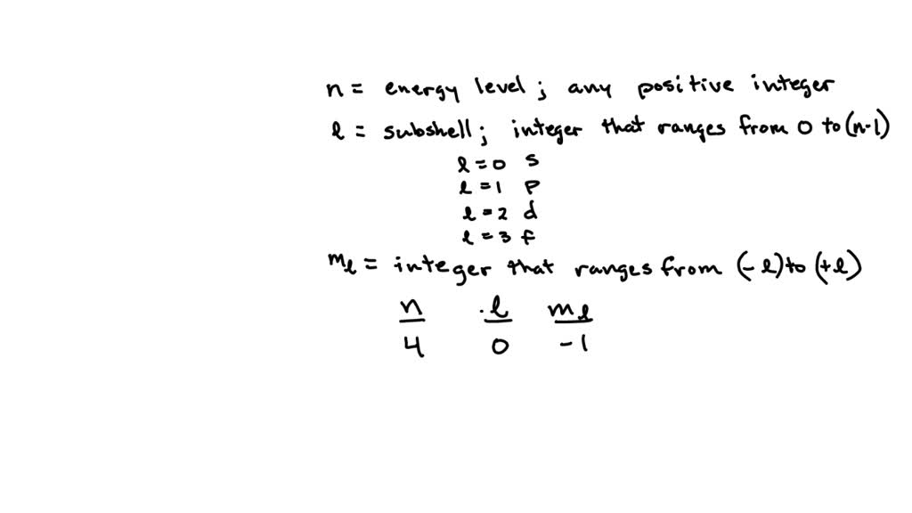 SOLVED: Which set(s) of quantum numbers define an allowed orbital? Select all that apply. (Note ...