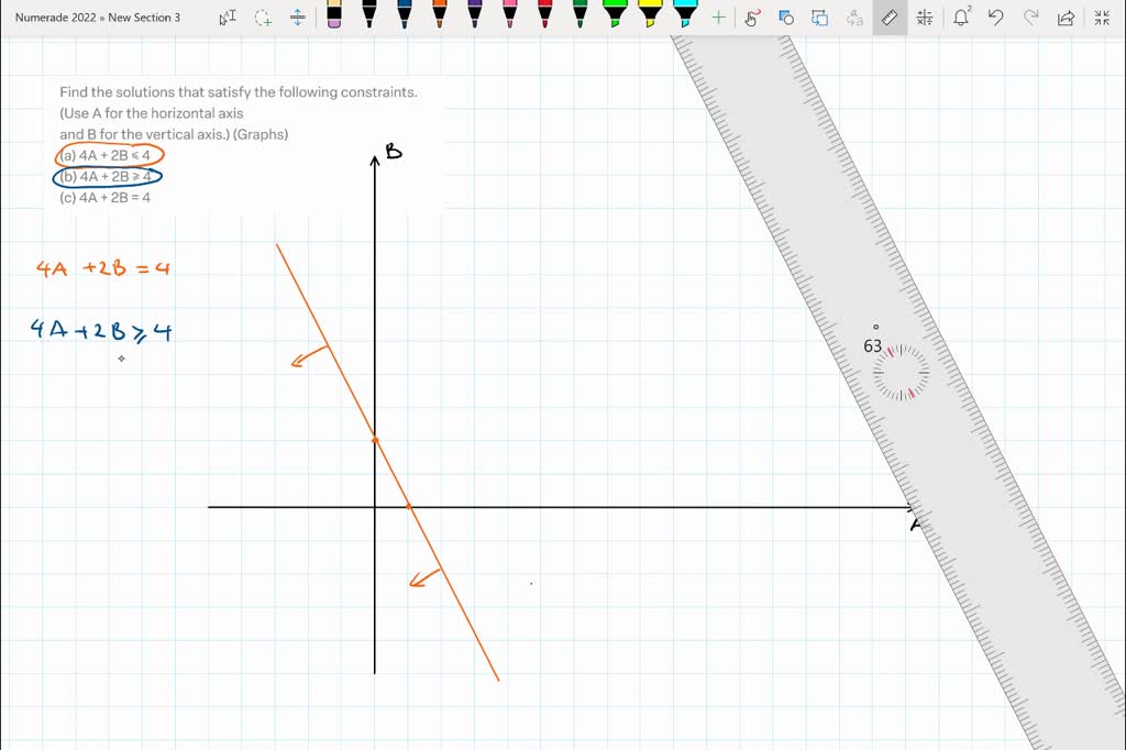 SOLVED: Find the solutions that satisfy the following constraints. (Use ...