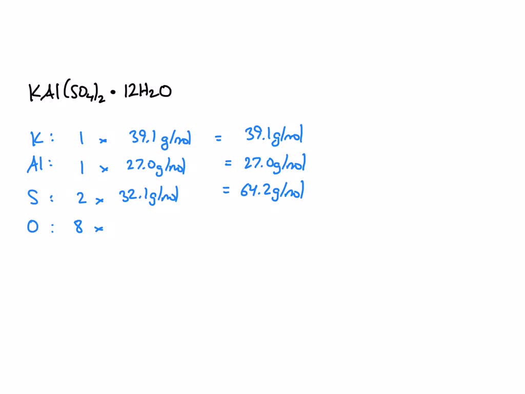 SOLVED: What is the mass in grams of Na2(SO4) required to prepare 334 ...