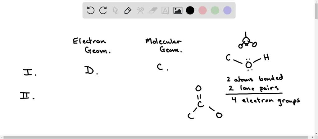 SOLVED: Using the list below, match each indicated central atom to its correct geometry: Linear ...