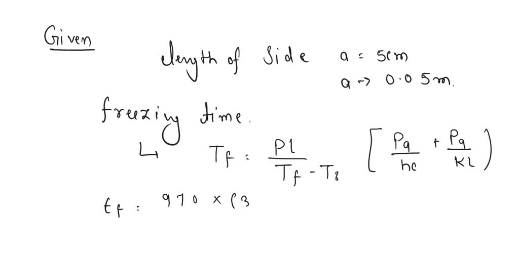 SOLVED: A piece of beef steak 7 cm thick will be frozen in the freezer ...