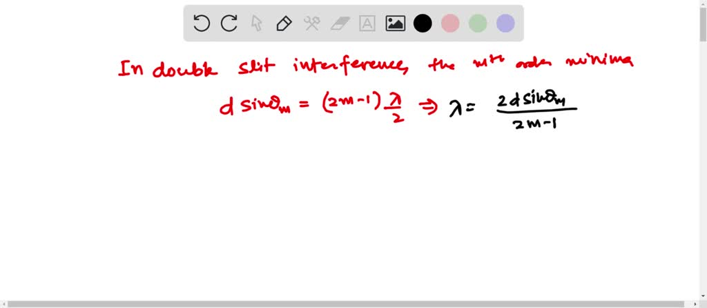 SOLVED: Suppose a double-slit interference pattern has its third ...
